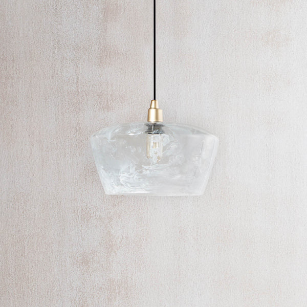 Buy Bella White Trapezoid Hanging Lamp - Yaahvi by Nikita Bansal